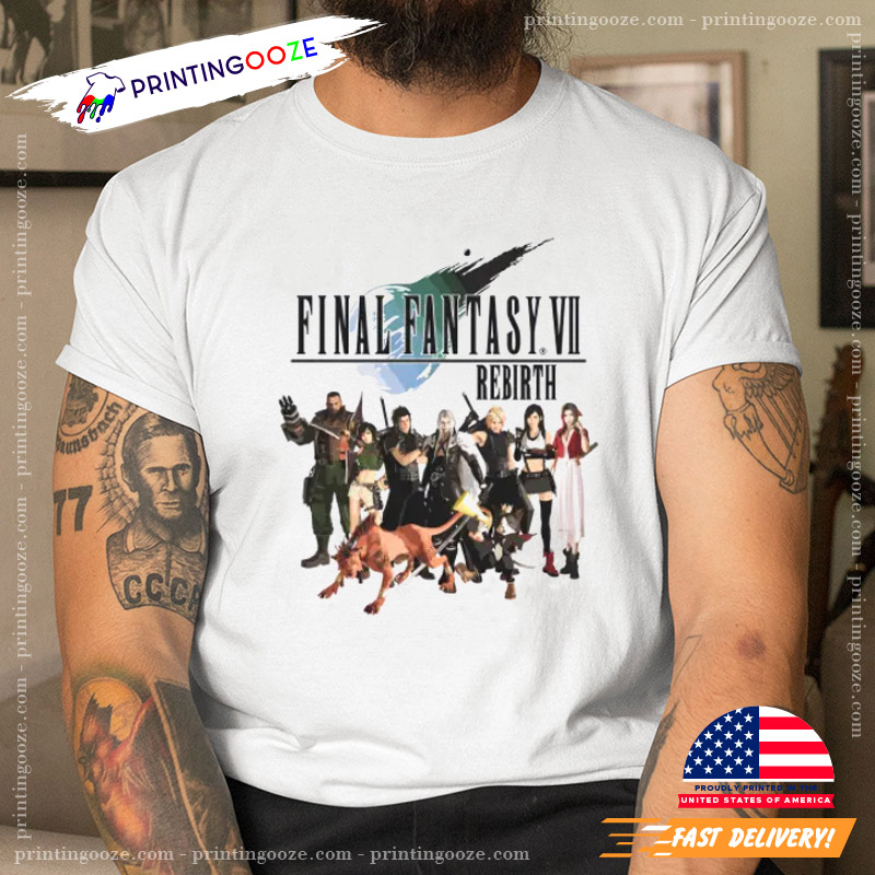 Final Fantasy VII Rebirth Party Group T Shirt - Unleash Your Creativity