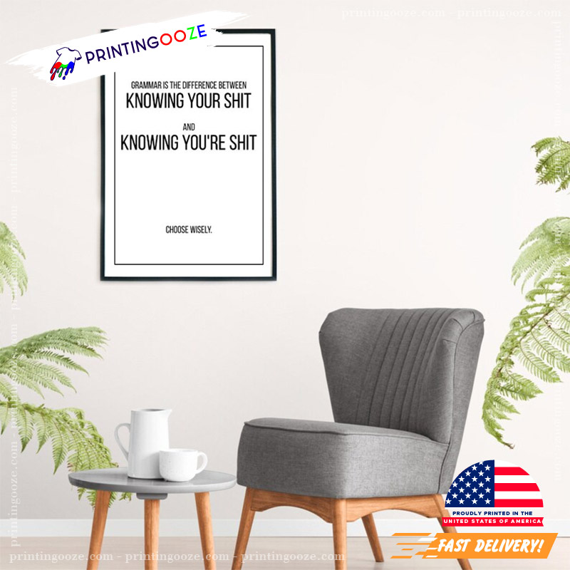 Funny English Grammar Poster - Unleash Your Creativity