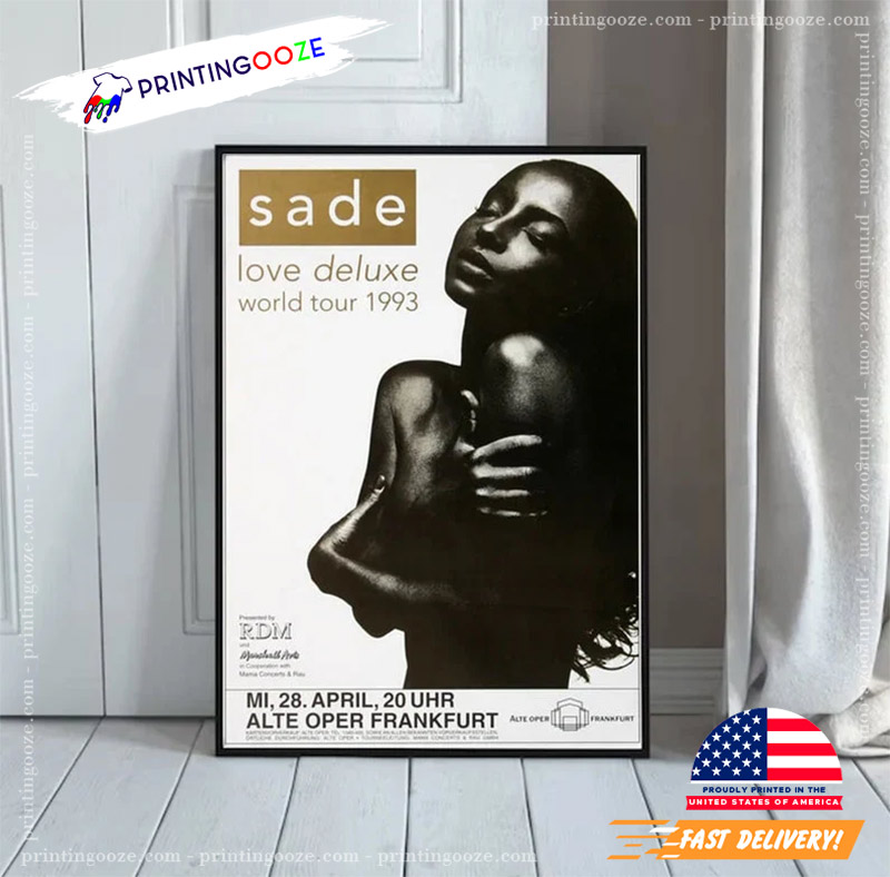 Sade Adu Love Deluxe 1993 Concert Poster - Unleash Your Creativity