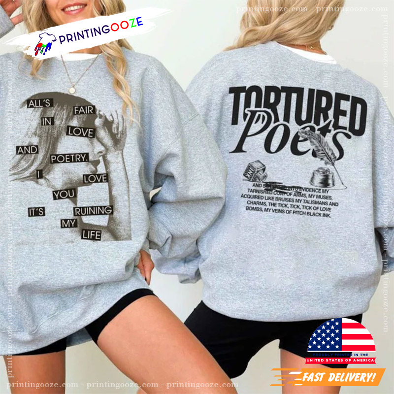 The Tortured Poets TS New Album 2 Side Shirt - Unleash Your Creativity