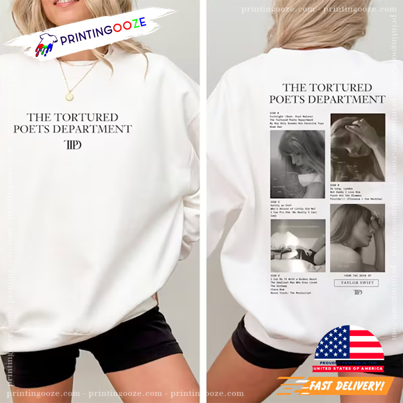 The Tortured Poets Department Album Cover Taylor Swift Graphic Tee ...