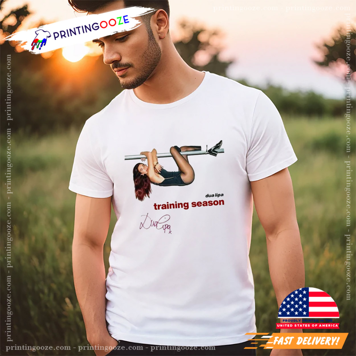 Training Season Album Signature Dua Lipa T Shirt - Unleash Your Creativity