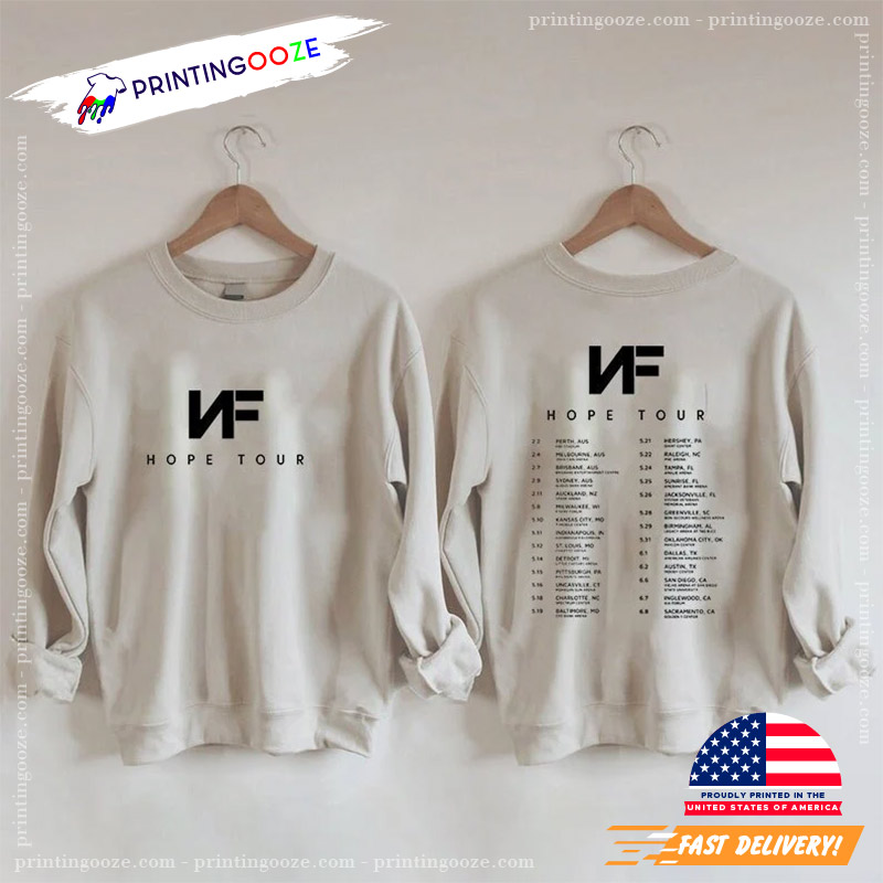 Hope Tour 2024 Full Dates Ver NF Concert 2 Sided Shirt - Unleash Your ...