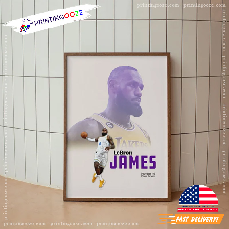 Lebron James 6 Power Forward NBA Poster - Unleash Your Creativity