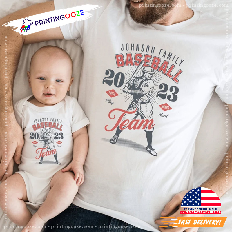 Custom Family Baseball 2023 Team Matching Shirts - Unleash Your Creativity