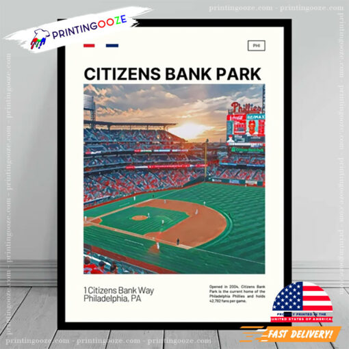 Phillies Citizens Bank Park MLB Stadium Poster - Unleash Your Creativity