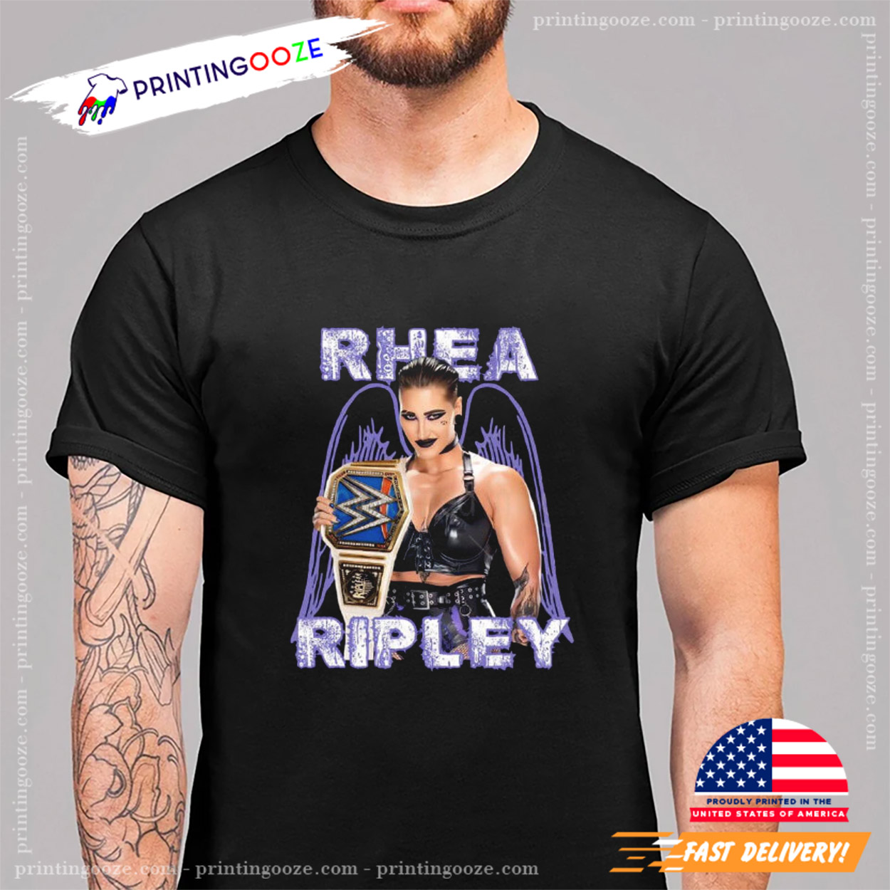Rhea Ripley WWE Angel T-shirt - Unleash Your Creativity