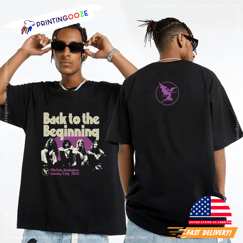 Black Sabbath Back To The Beginning Tour 2 Sided Shirt - Unleash Your ...