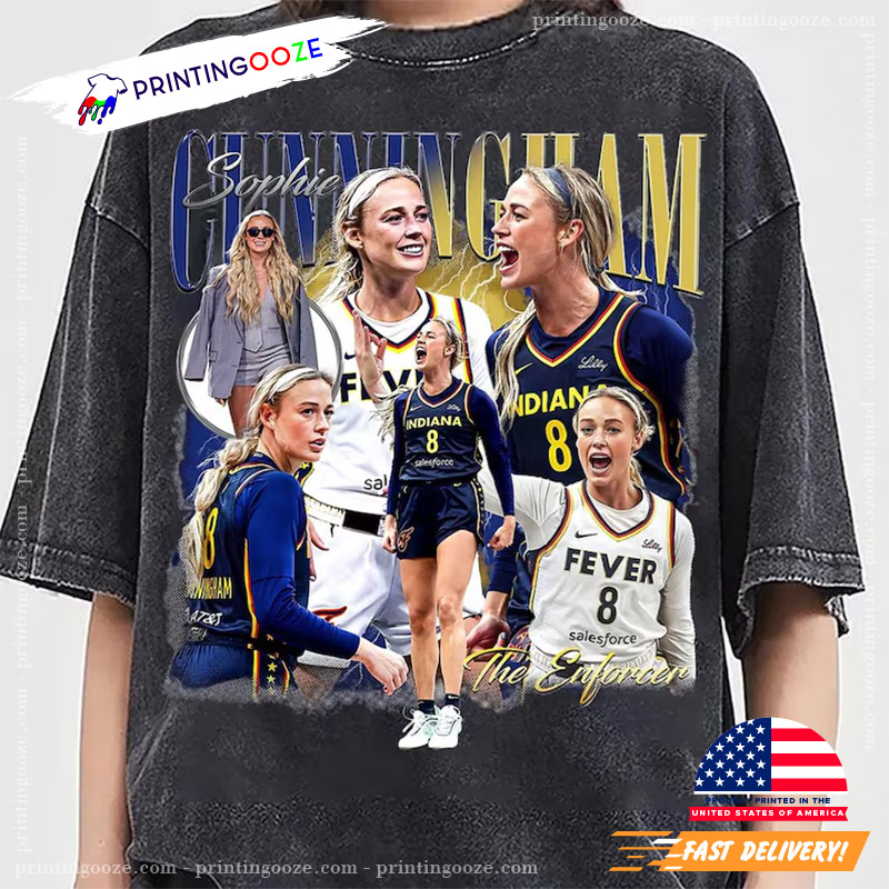 Sophie Cunningham The Enforcer Basketball Comfort Colors Tee - Unleash ...