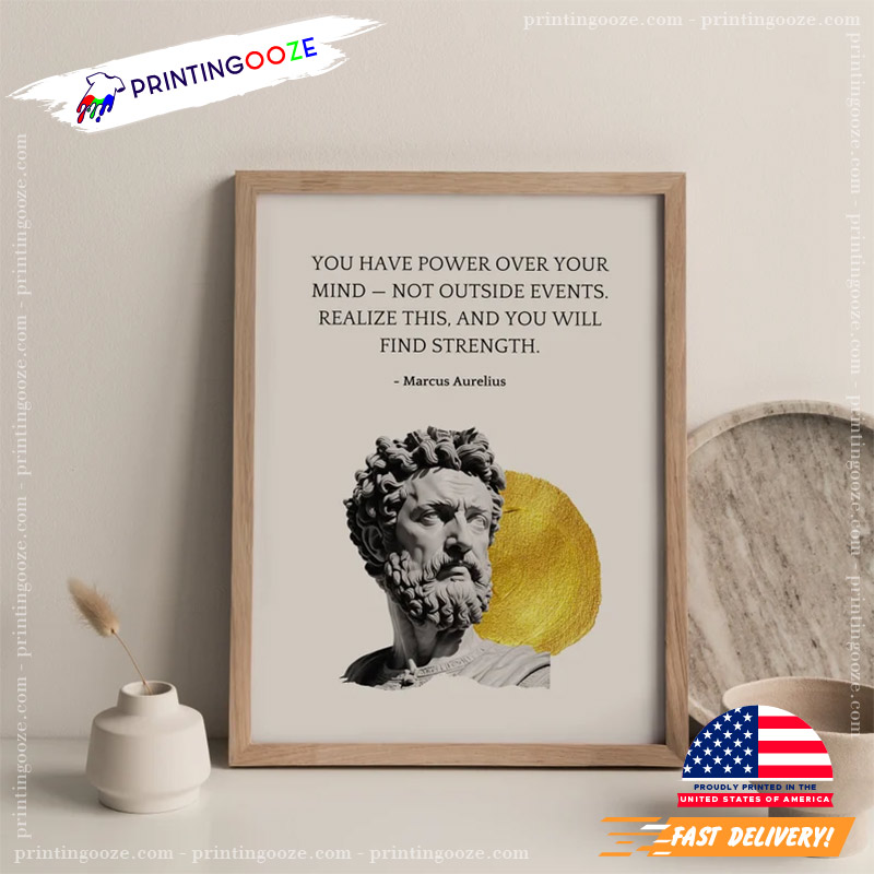 Marcus Aurelius Stoic Quotes Roman Philosophy Poster - Unleash Your ...