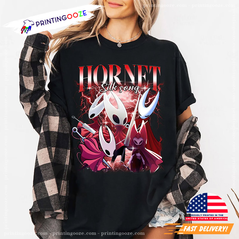 Hornet Hollow Knight Gothic Gamer Aesthetic T-shirt - Unleash Your ...