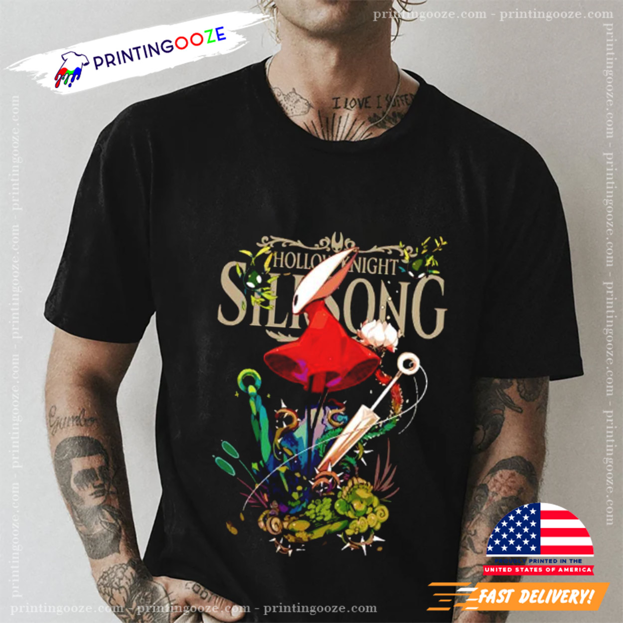 Camiseta Hollow Knight Silksong Hornet T-shirt - Unleash Your Creativity
