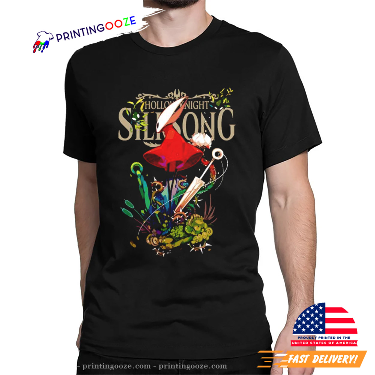 Camiseta Hollow Knight Silksong Hornet T-shirt - Unleash Your Creativity