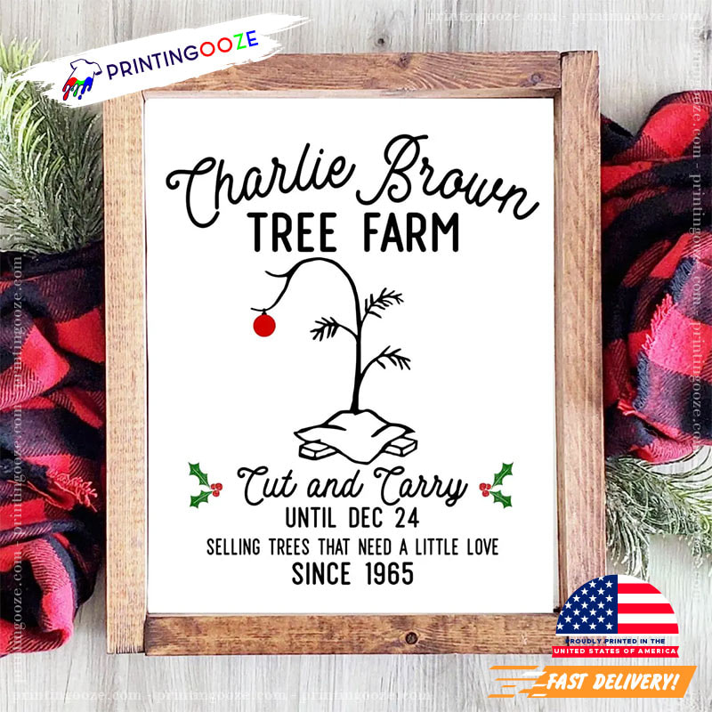 Charlie Brown Tree Farm Snoopy Christmas Poster - Unleash Your Creativity
