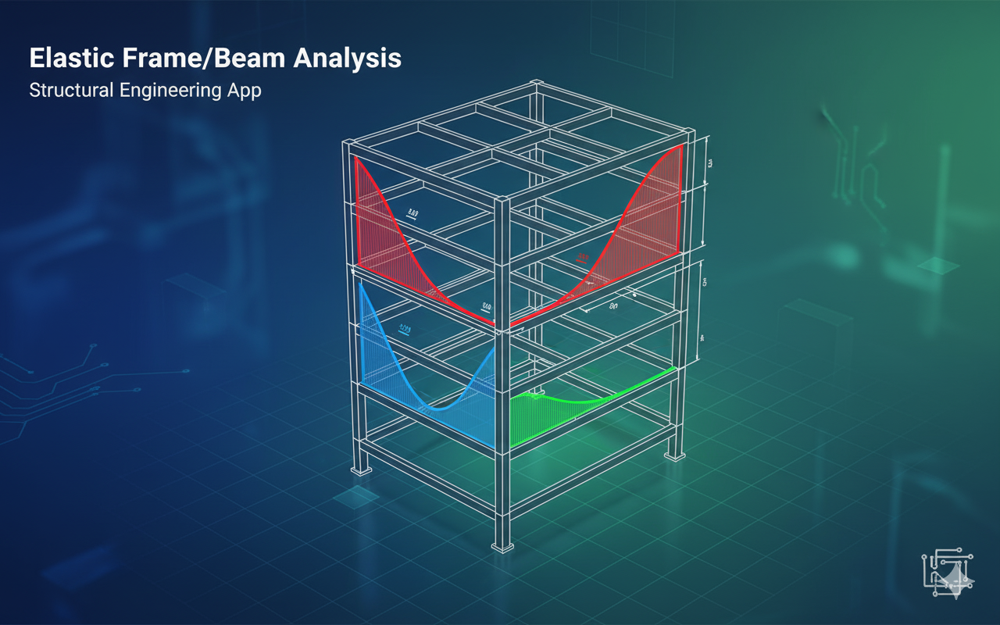 Elastic frame/beams structural analysis | MecSimCalc