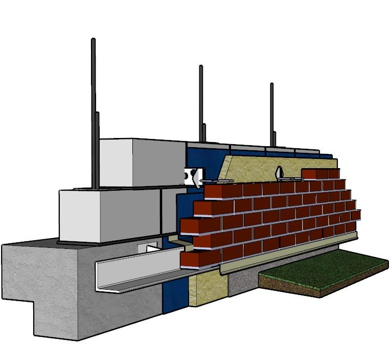 Shelf Angle Design - Knife Plate Stand-off to Concrete | MecSimCalc