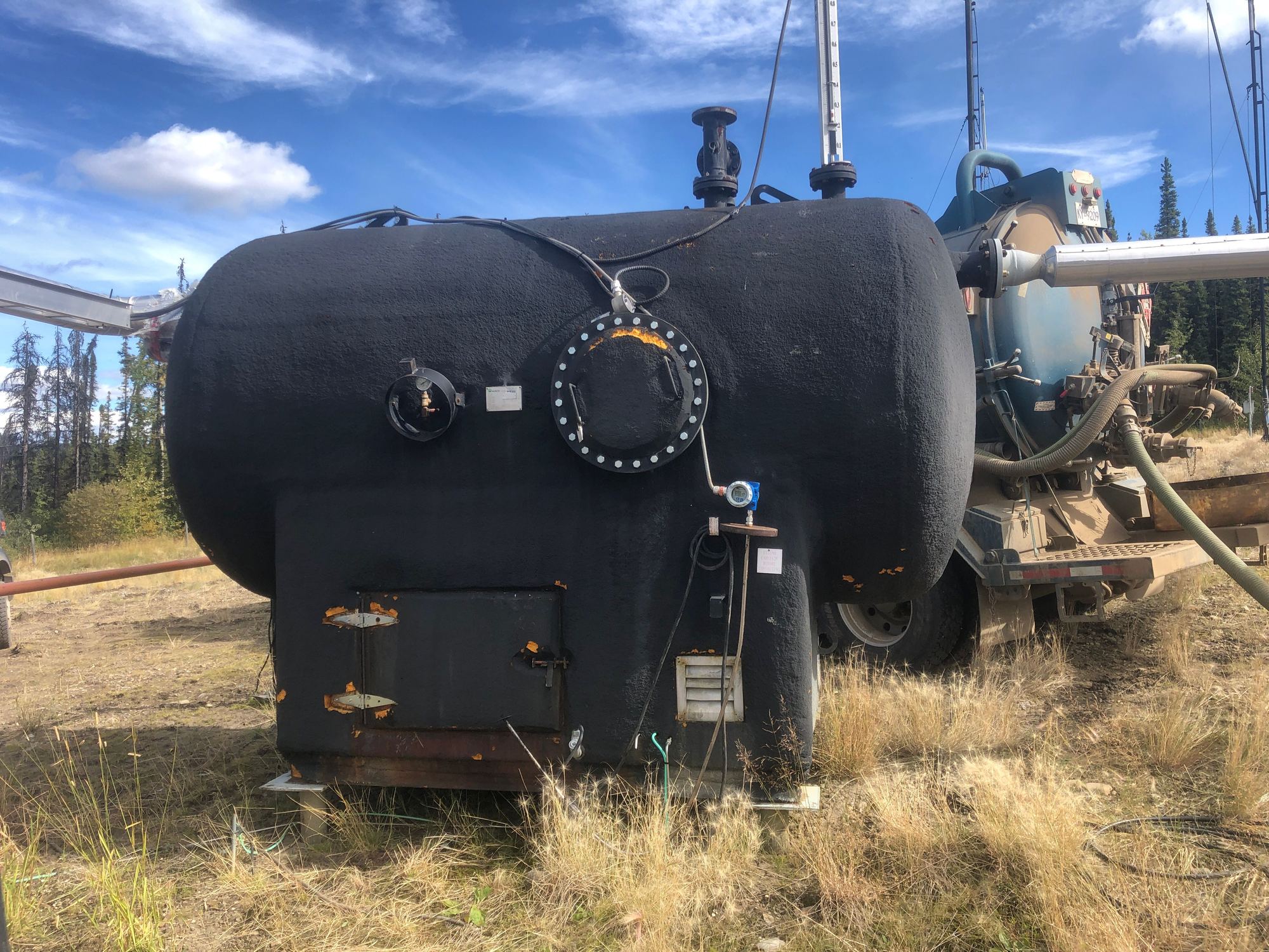 Fuelled | Flare Knockout - 72" x 10 50 BBL ATM Coated Flare KO Drum