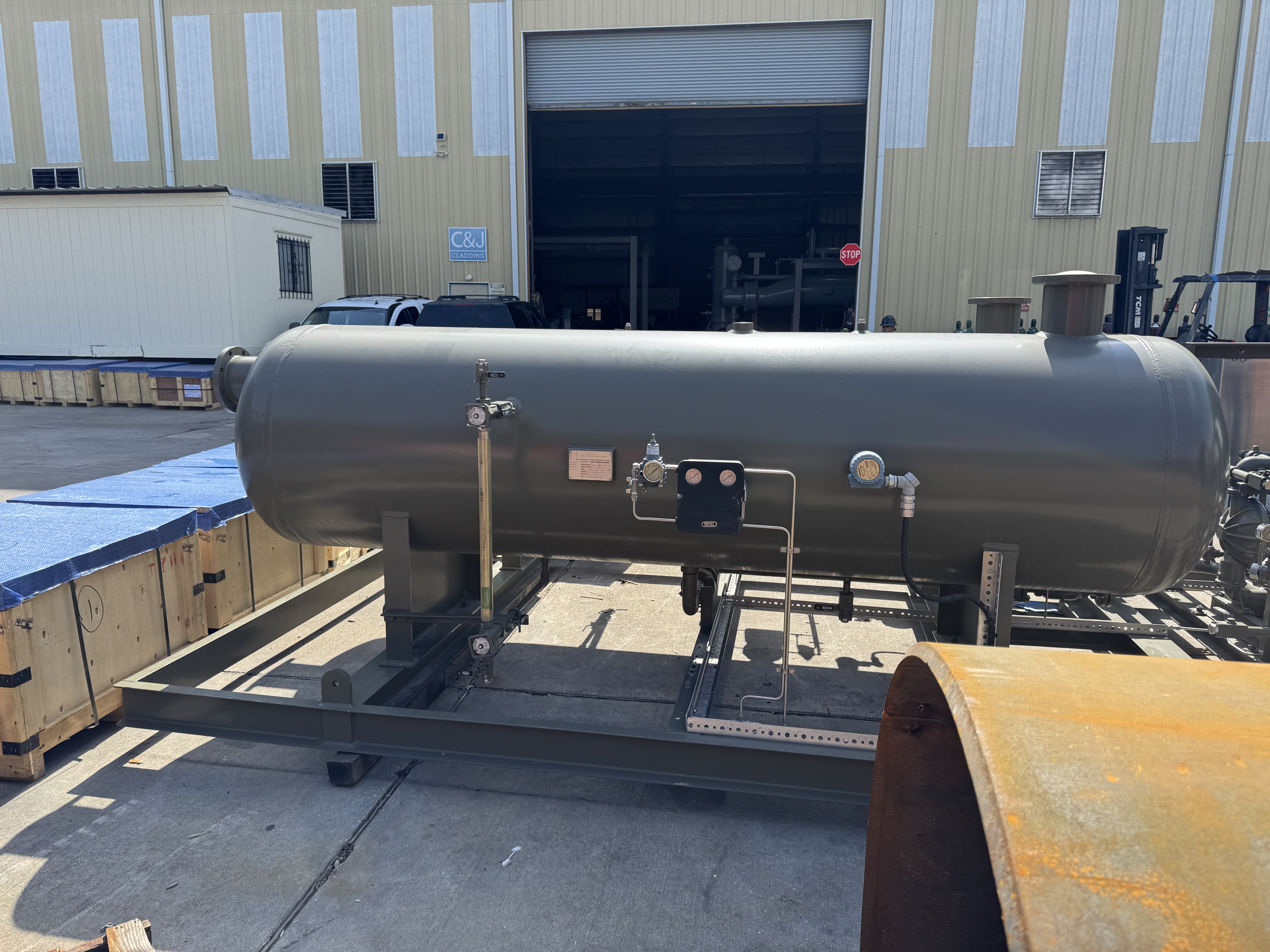 Fuelled | Flare Knockout - 36" x 10' 285 PSI Knockout Drum w/ 24" x 10 ...