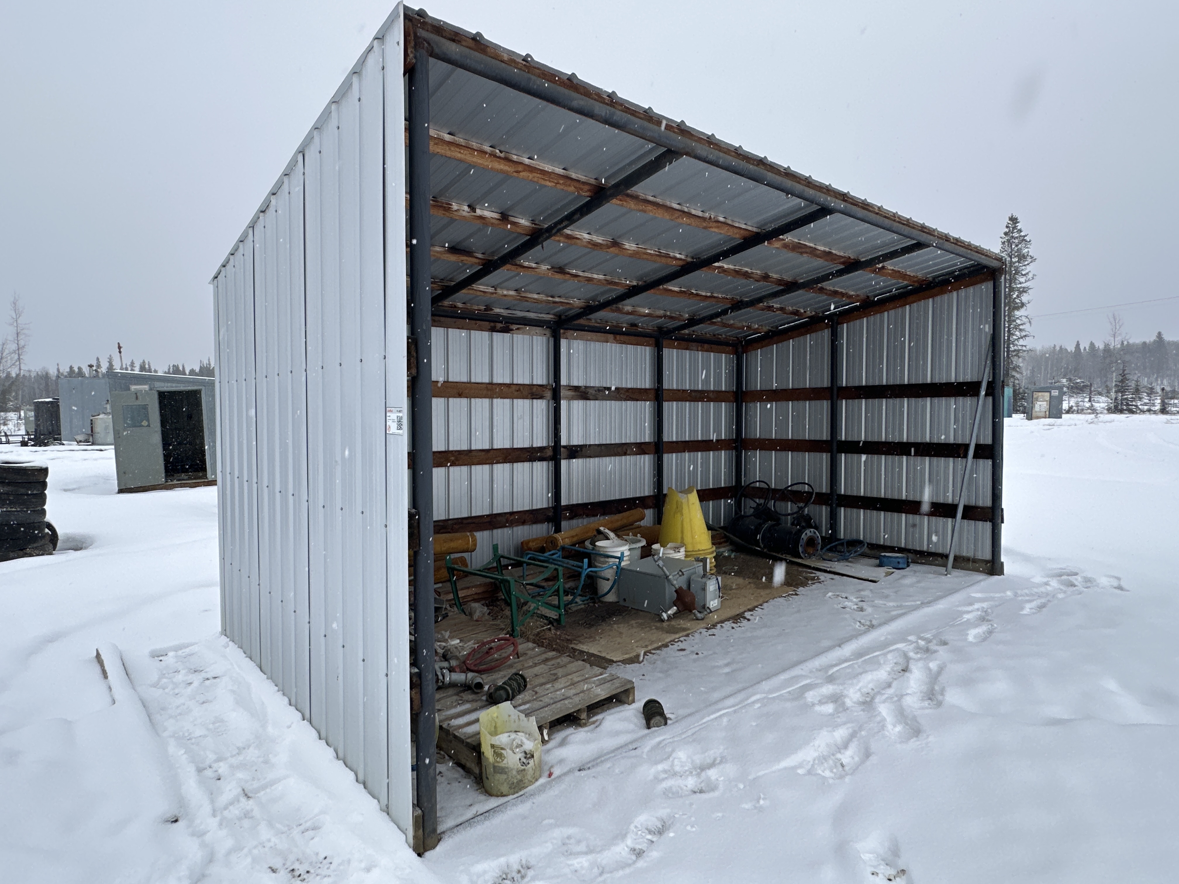 Fuelled | Building - 10' x 20' Open-Front Metal-Frame Storage Building