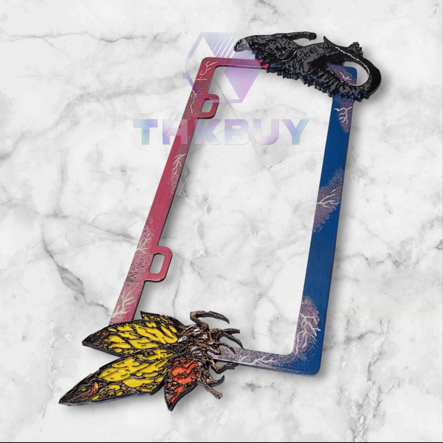 Godzilla & Mothra License Plate Frame | Buy for only at THK BUY