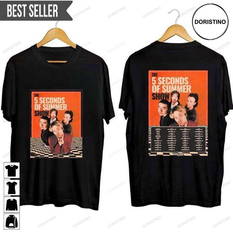 5 Seconds Of Summer World Tour 2023-2024 5sos Short-sleeve Doristino ...