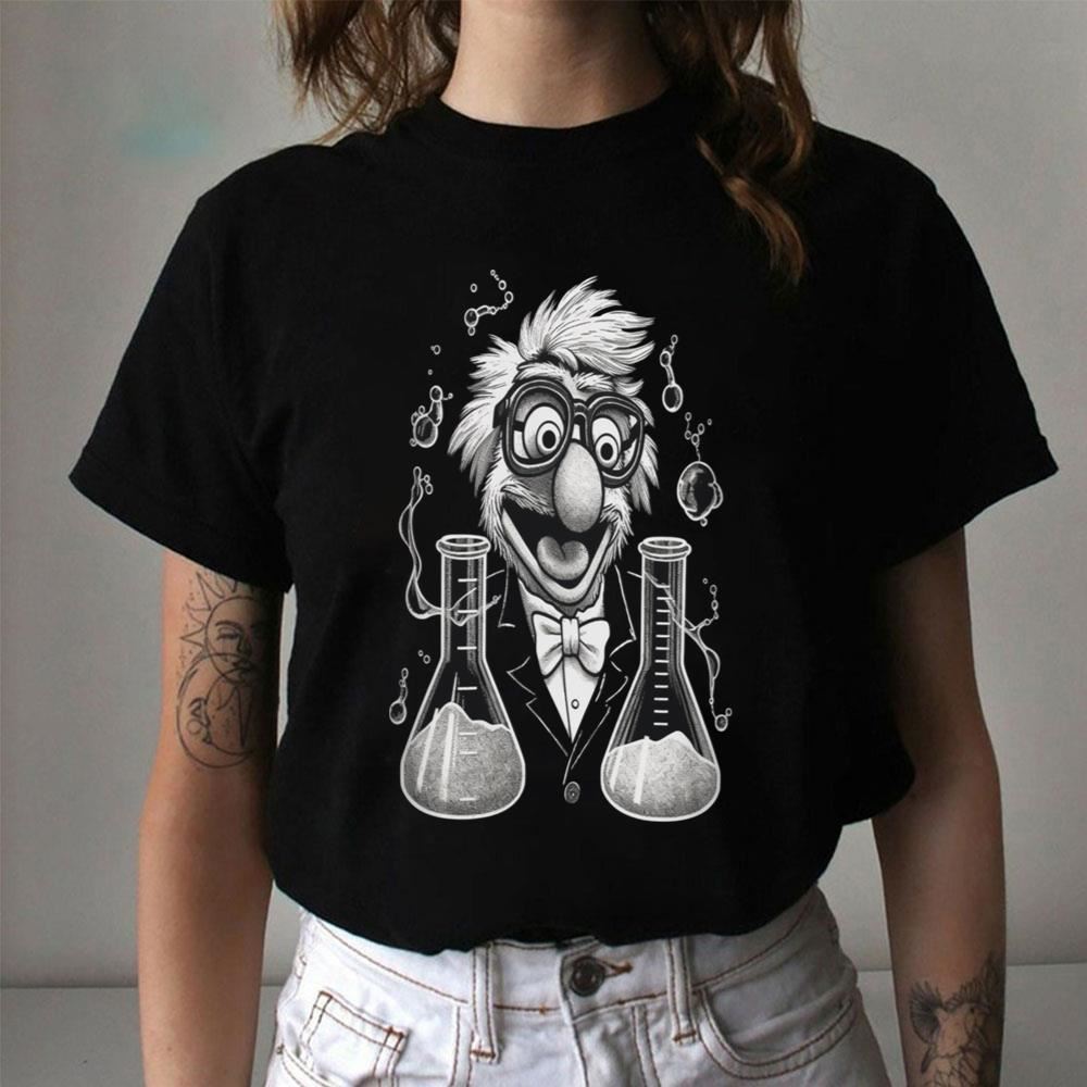 Black Whtie Beaker Muppet Science Chemistry Doristino Awesome Shirts
